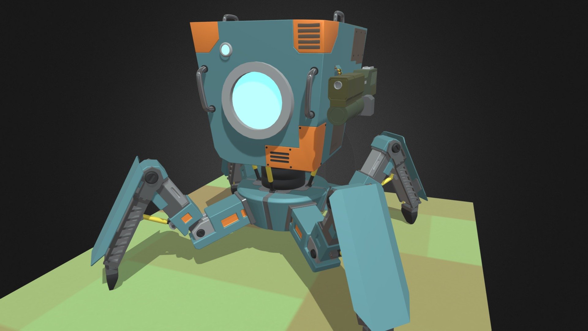 Blue Bot - 3D model by SUPERANDRE [b5117bb] - Sketchfab
