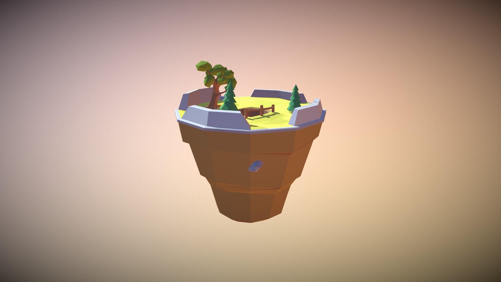 Small Floating Island - 3D model by FireMage99 [b5126bd] - Sketchfab