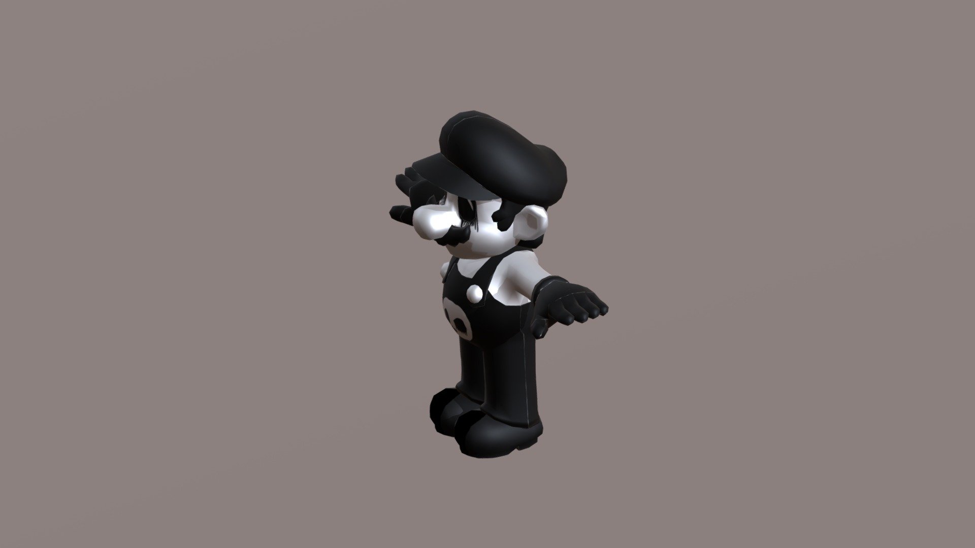 Black Mario - 3D model by SDschneider [b5140b7] - Sketchfab