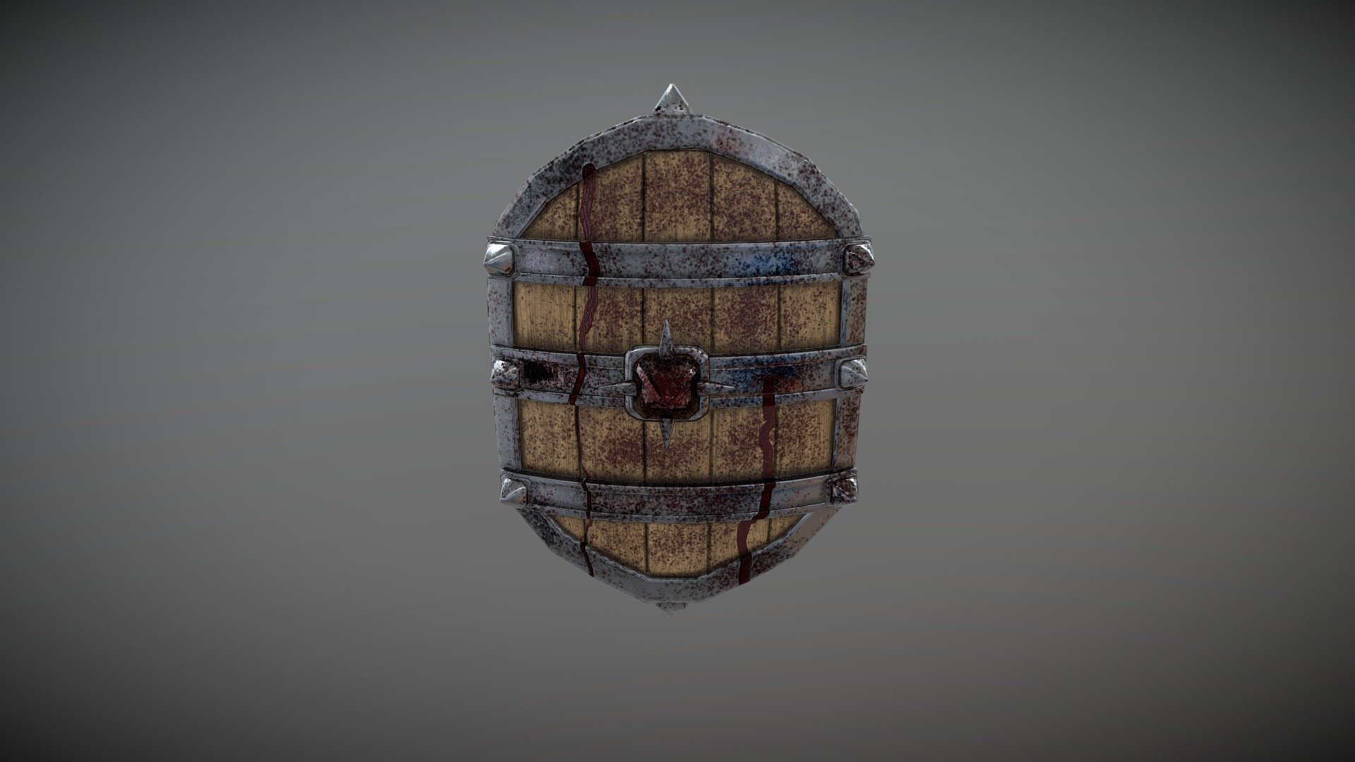 Shield with blood - Download Free 3D model by kamigaminokui [b5175a4 ...