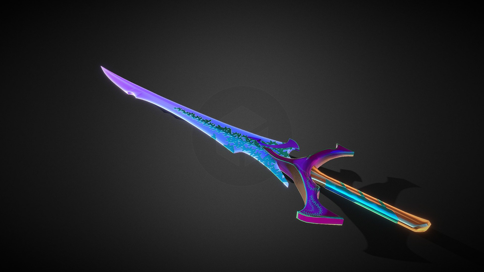 Fantasy Sword - Download Free 3D model by Rohit3DAsset [b517652 ...