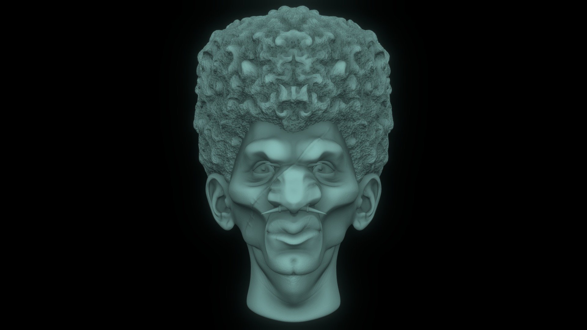 African Male Head HighPoly Printable - Download Free 3D model by ...