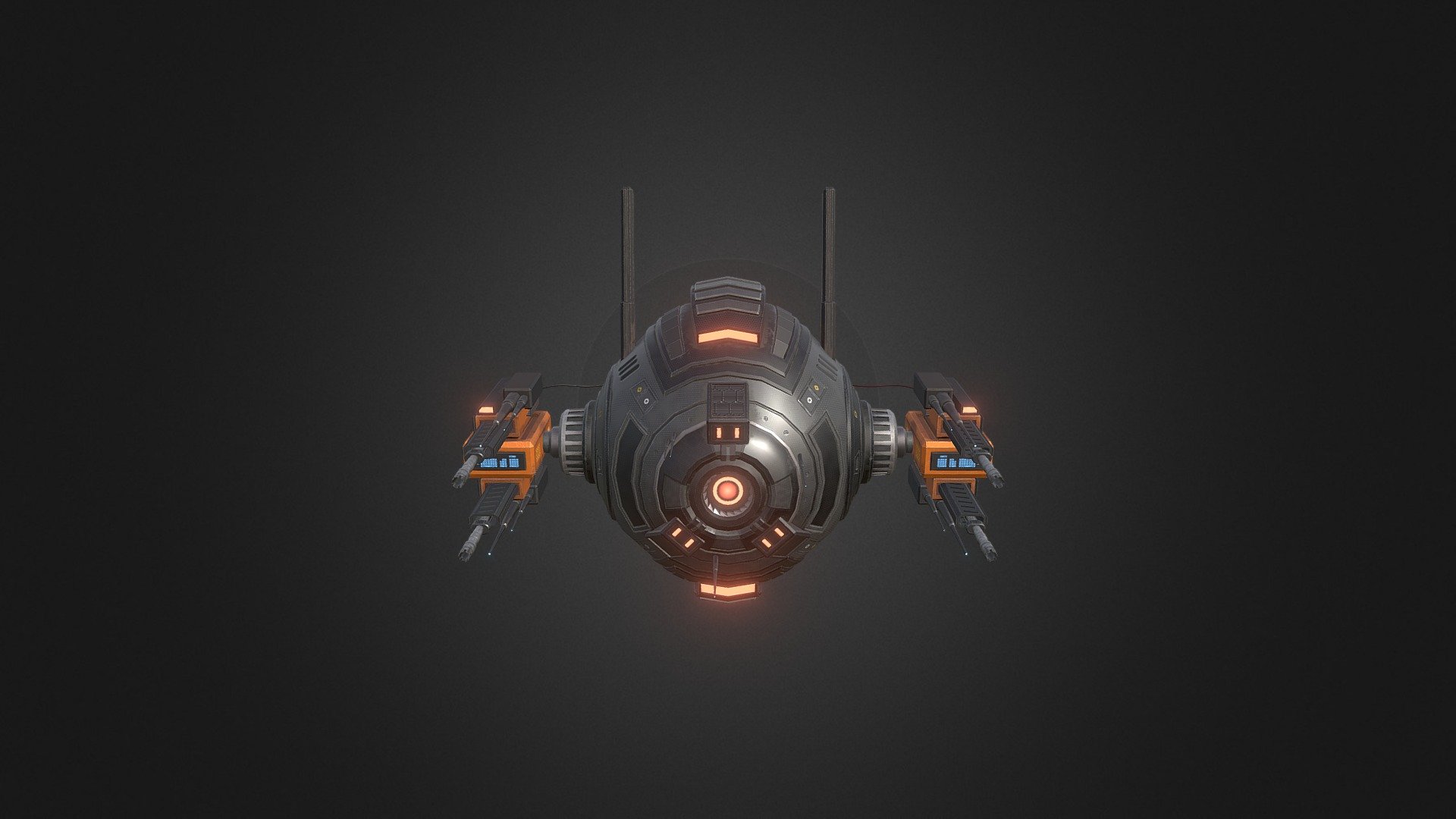 Sentry Drone - 3D model by Winston Valentine (@WinstonValentine ...