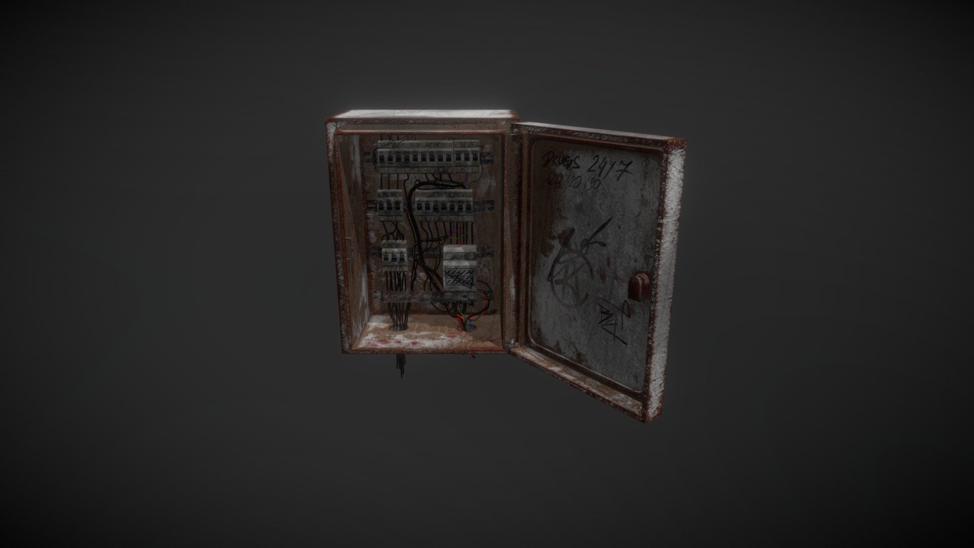 Dystopian Electric Box - 3D model by pvtrykbvbski [b51c727] - Sketchfab