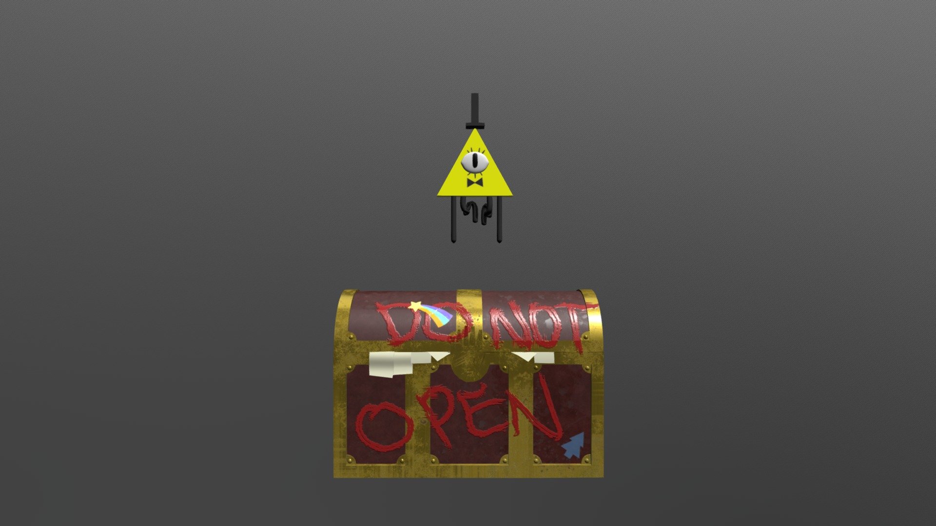Gravity Falls Chest - 3D model by kheld [b51eb4b] - Sketchfab