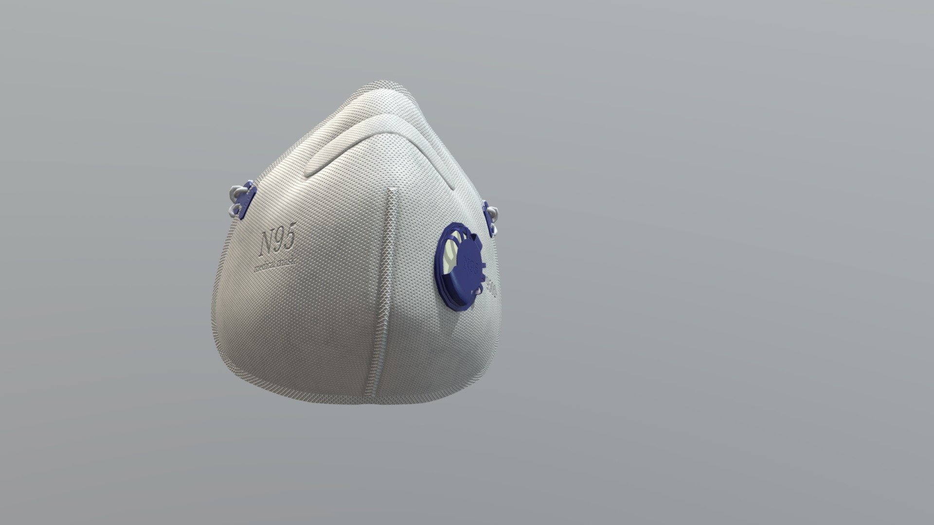 n95 face mask - Download Free 3D model by sorsor [b525243] - Sketchfab