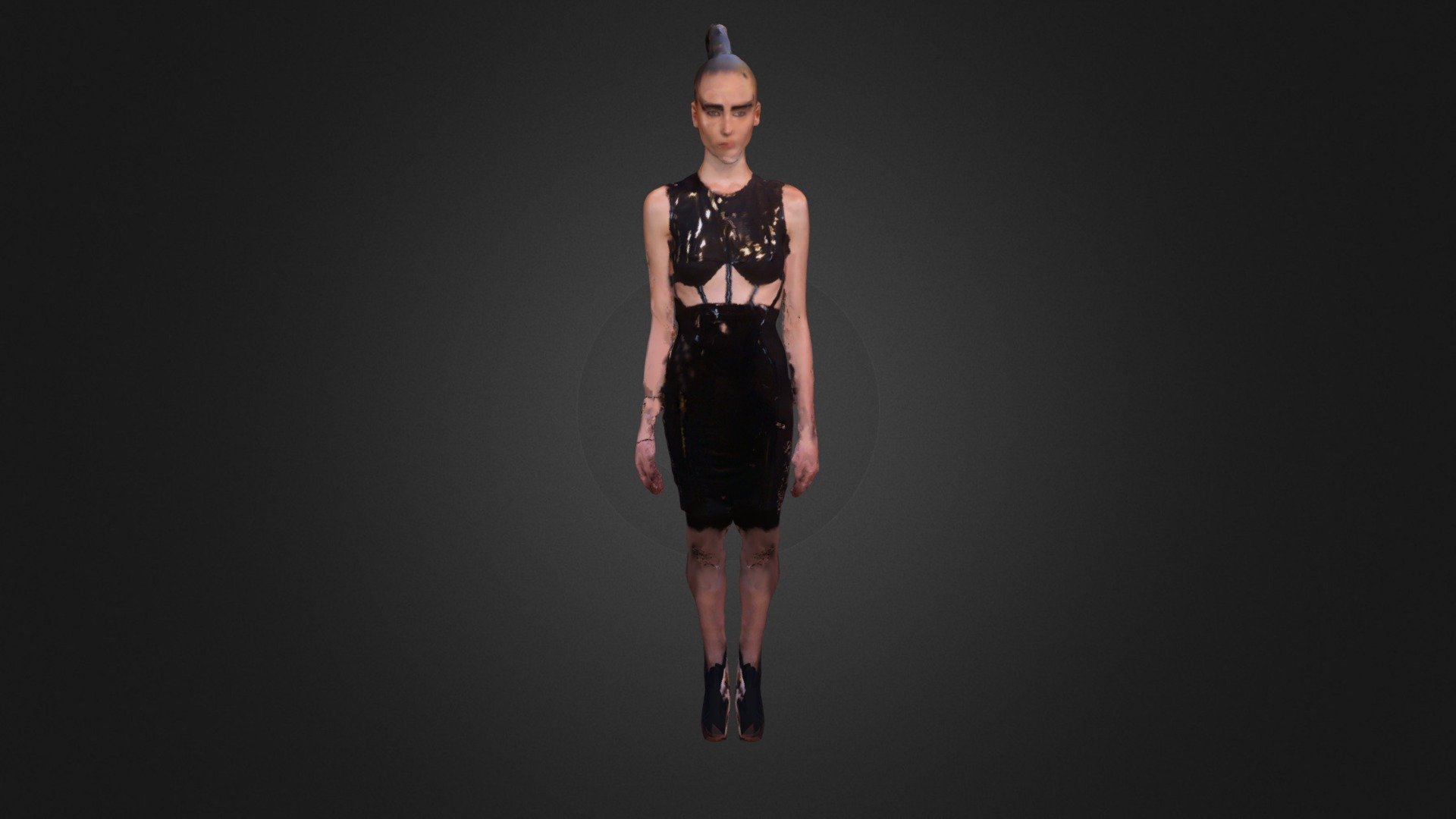 Chromat Patent Underbust Dress - 3D model by CHROMAT [b5275a5] - Sketchfab