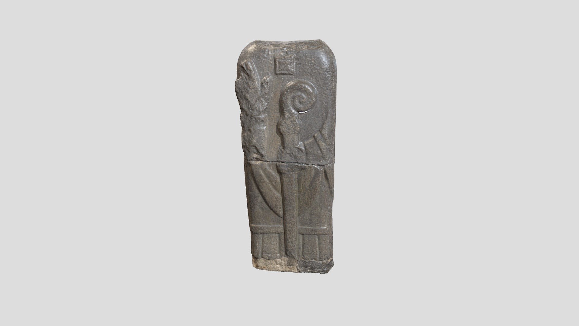 Headless Bishop Statue - 3D model by Southampton Cultural Services ...