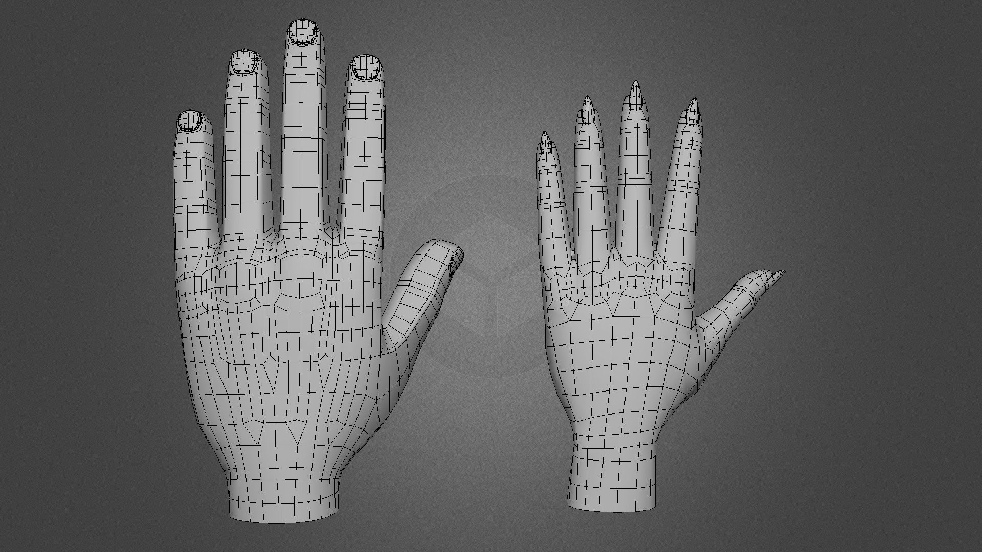 Stylized character hands base mesh - 3D model by Robinson (@GrisAzura) [b529674] - Sketchfab