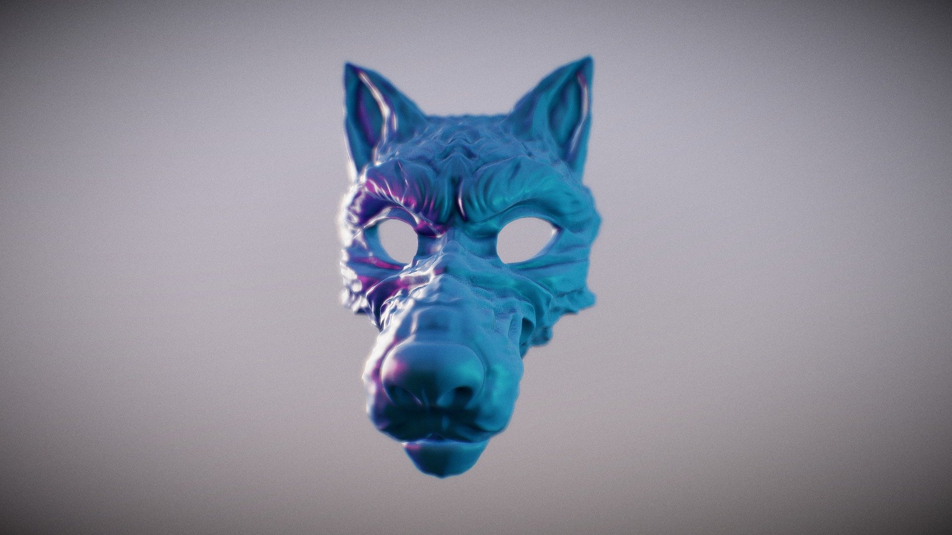 SculptJanuary 2018 : Wolf Mask - 3D model by na-kia [b529a9e] - Sketchfab
