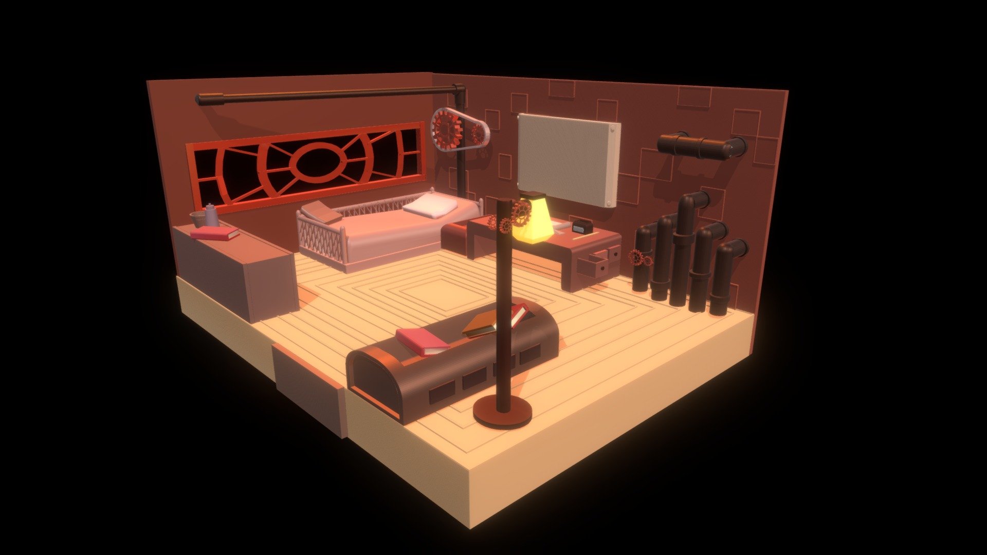 my room - 3D model by Mup_Mup [b52d6ee] - Sketchfab