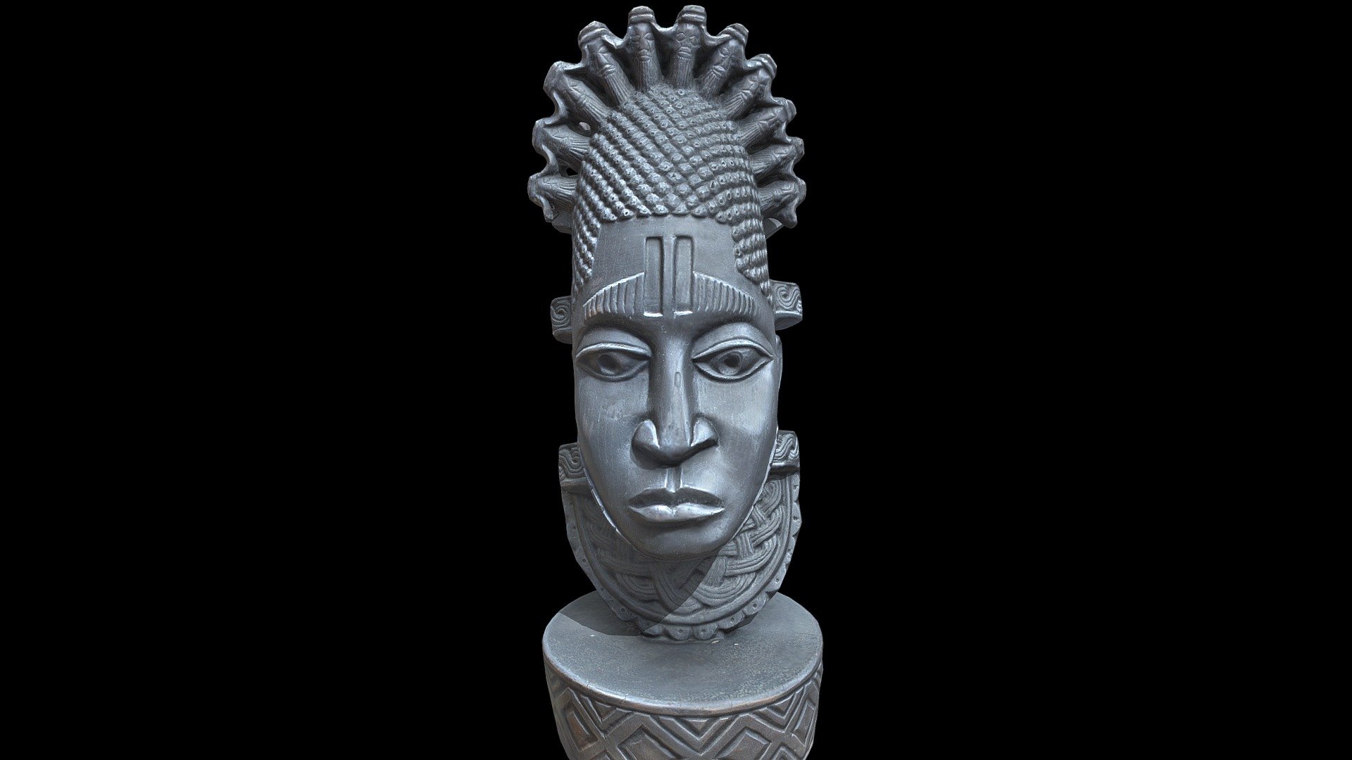 Benin FESTAC mask - 3D model by AfroArt Studios (@afroartstudios ...