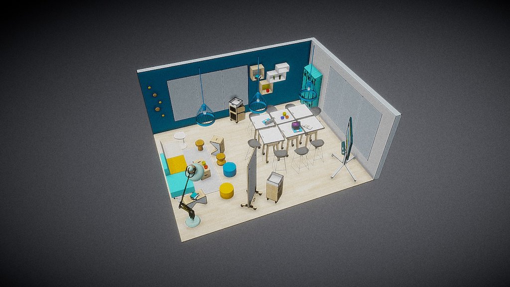 RTE / LYON - PROJECT ROOM - - 3D model by keyne [b52edd1] - Sketchfab