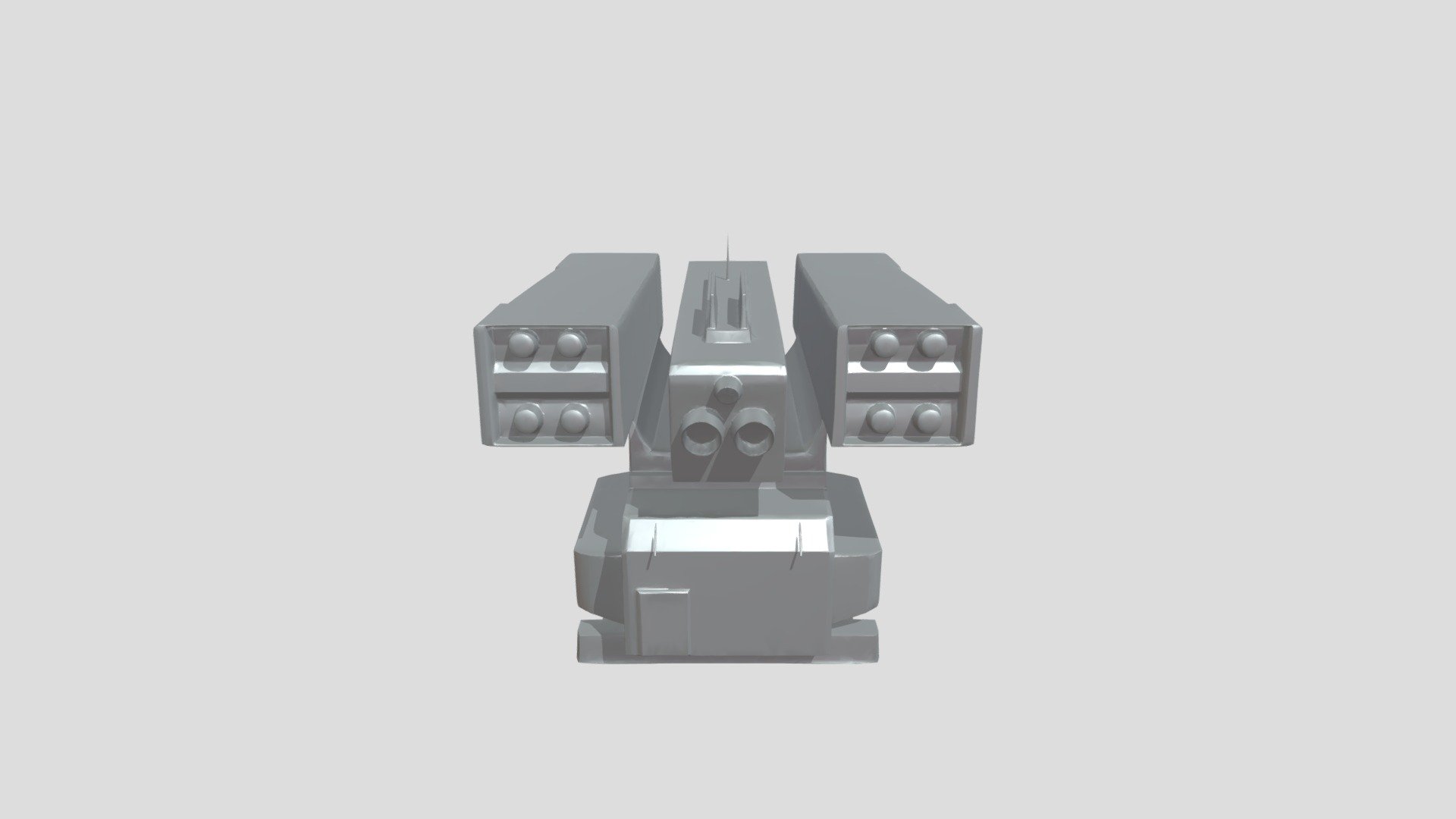 futuristic missile turret or defense system - Download Free 3D model by ...