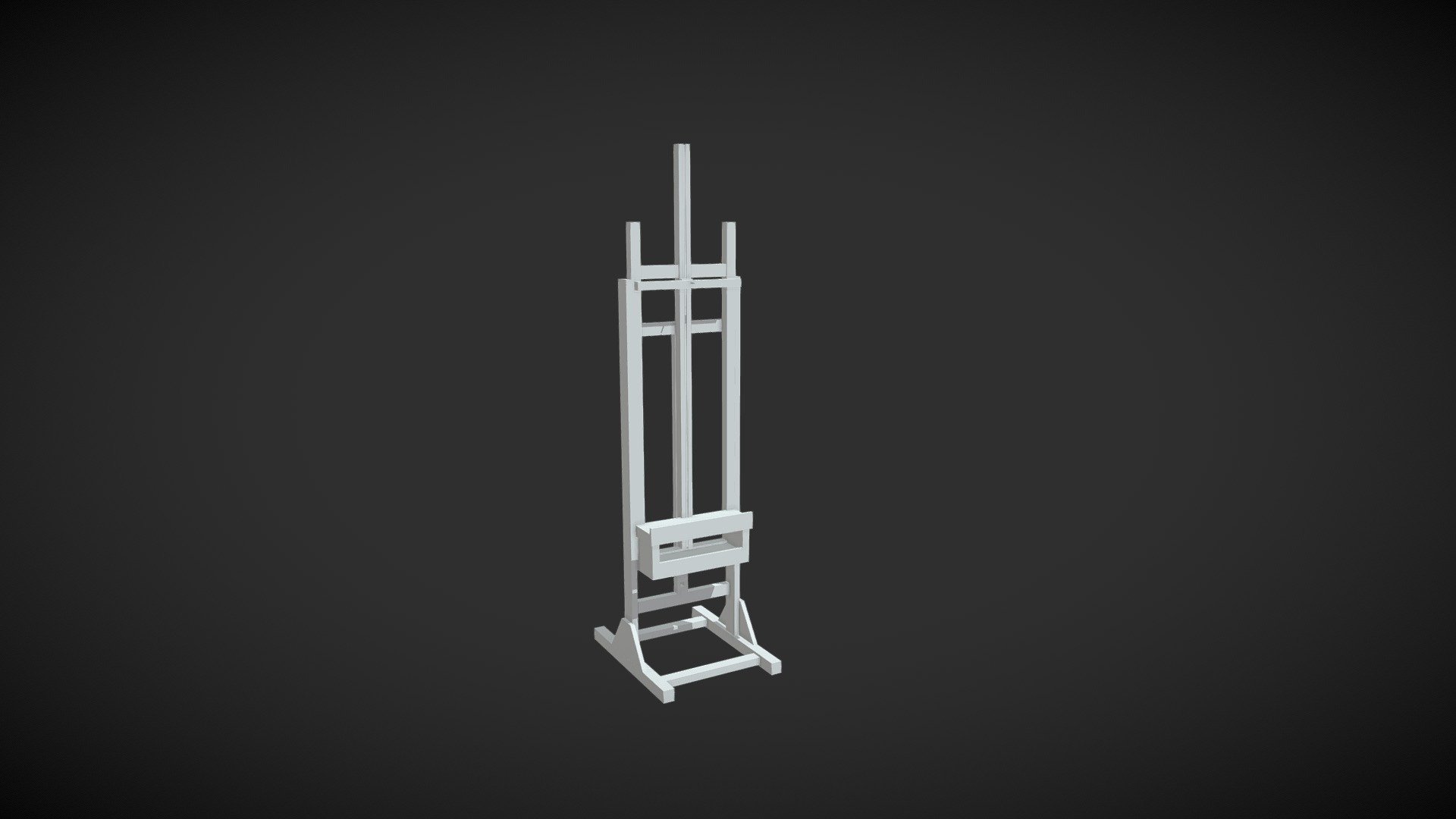 Easel - 3D model by Filip Łęski (@filipleski) [b53173a] - Sketchfab