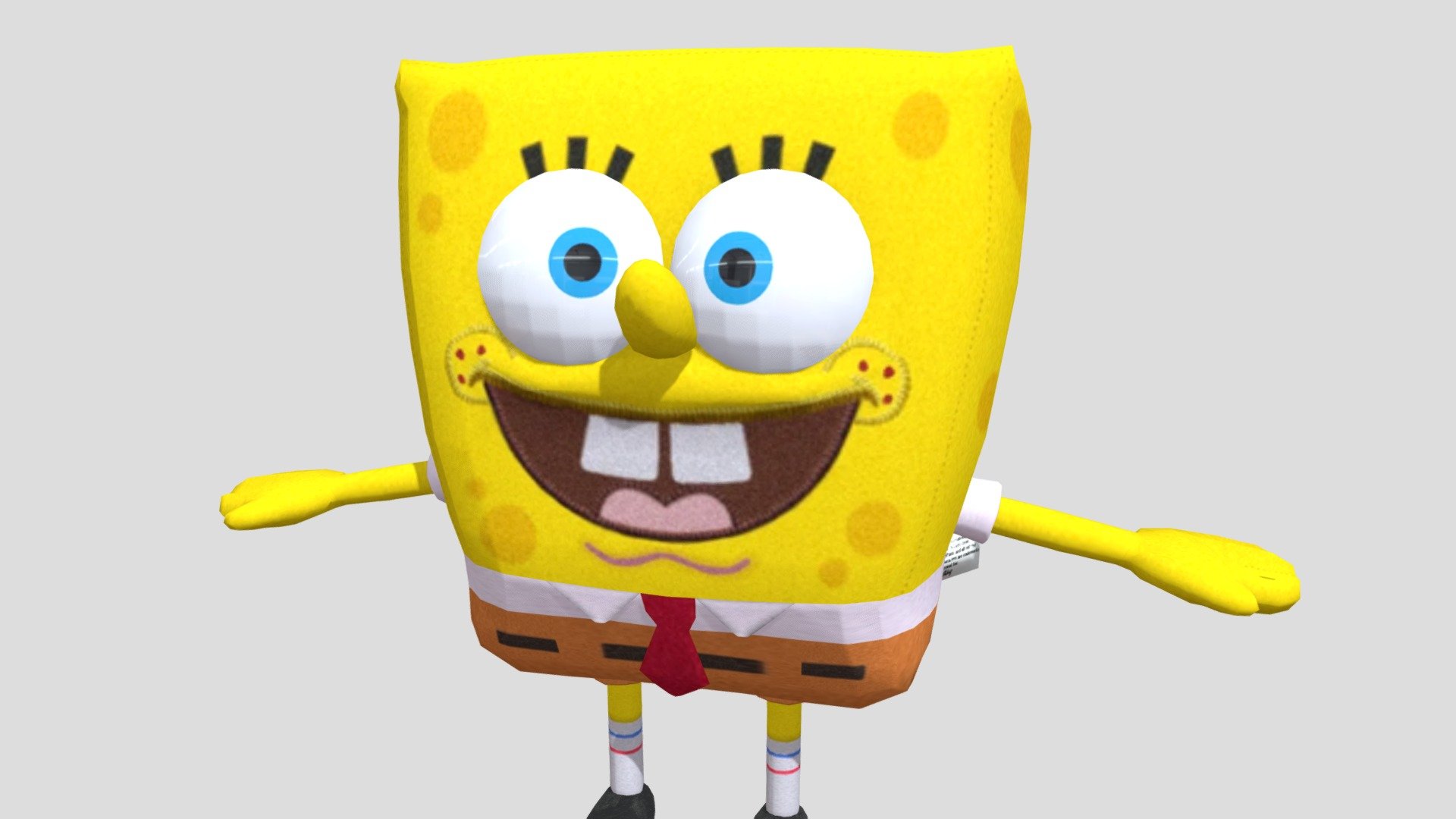 SpongeBob 2000 Viacom Plush Toy Custom Model - 3D model by ...