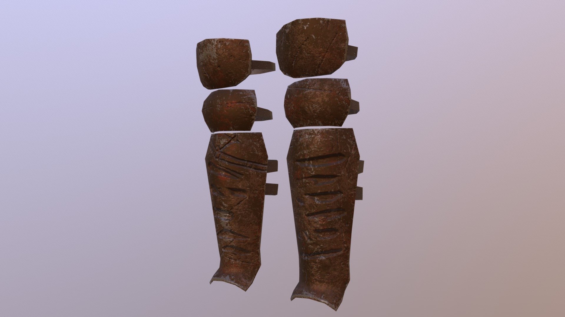 Leg Guards Set C1 - 3D model by b0rF4x [b5348a5] - Sketchfab
