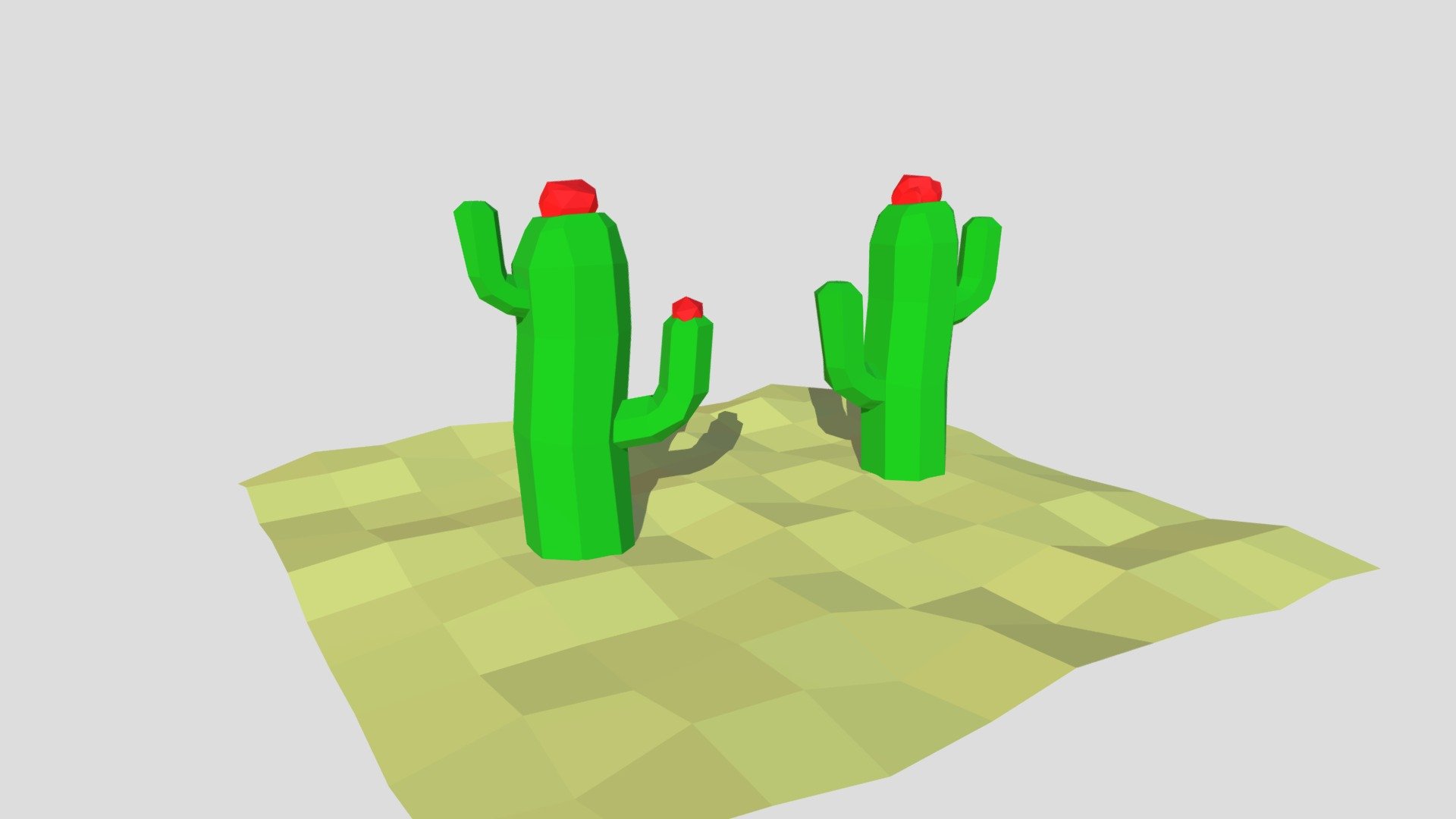 Low poly cactus pack - Download Free 3D model by alex-toma [b5349f8 ...