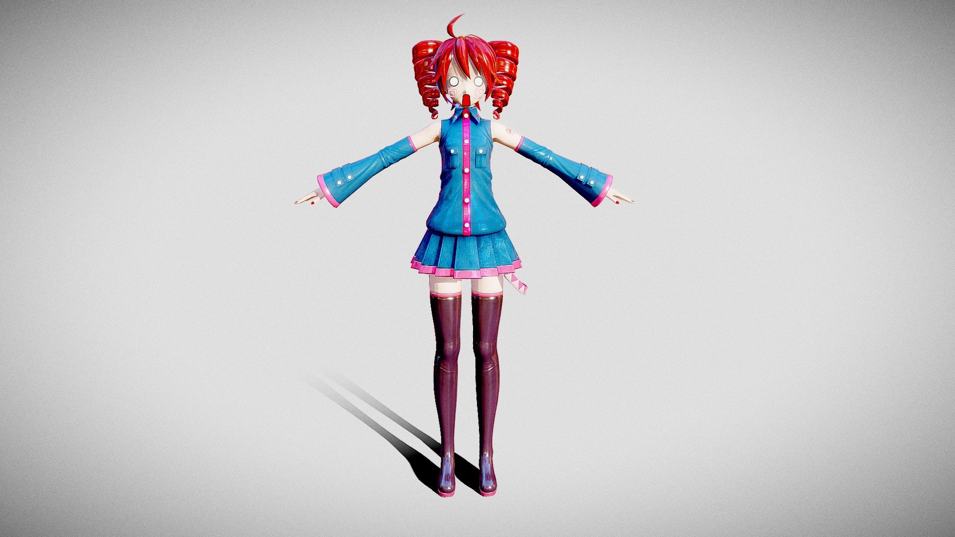Kasane Teto (exprecion Alternariva) - Download Free 3D model by 雨宮レン ...
