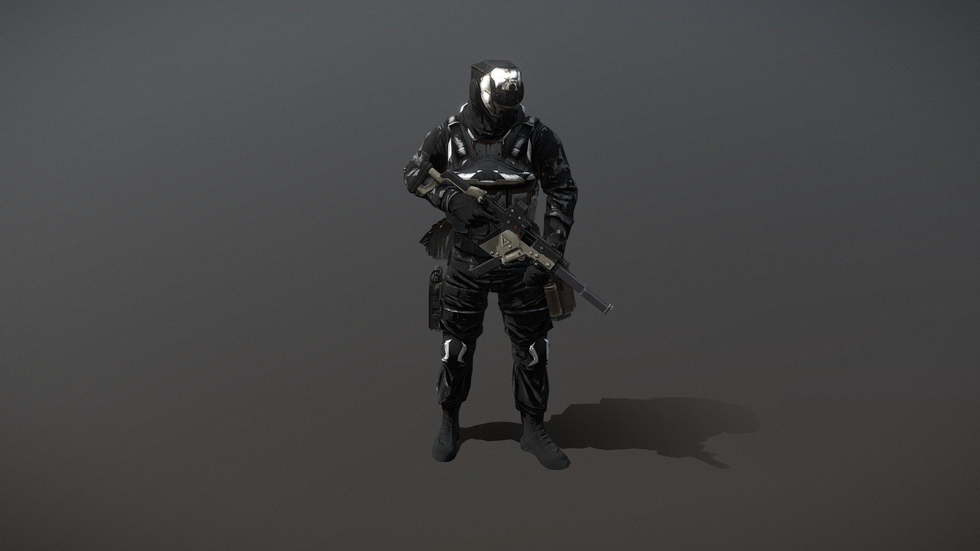 Sci-Fi Soldier - 3D model by Servants-of-the-Fate [b5397b1] - Sketchfab