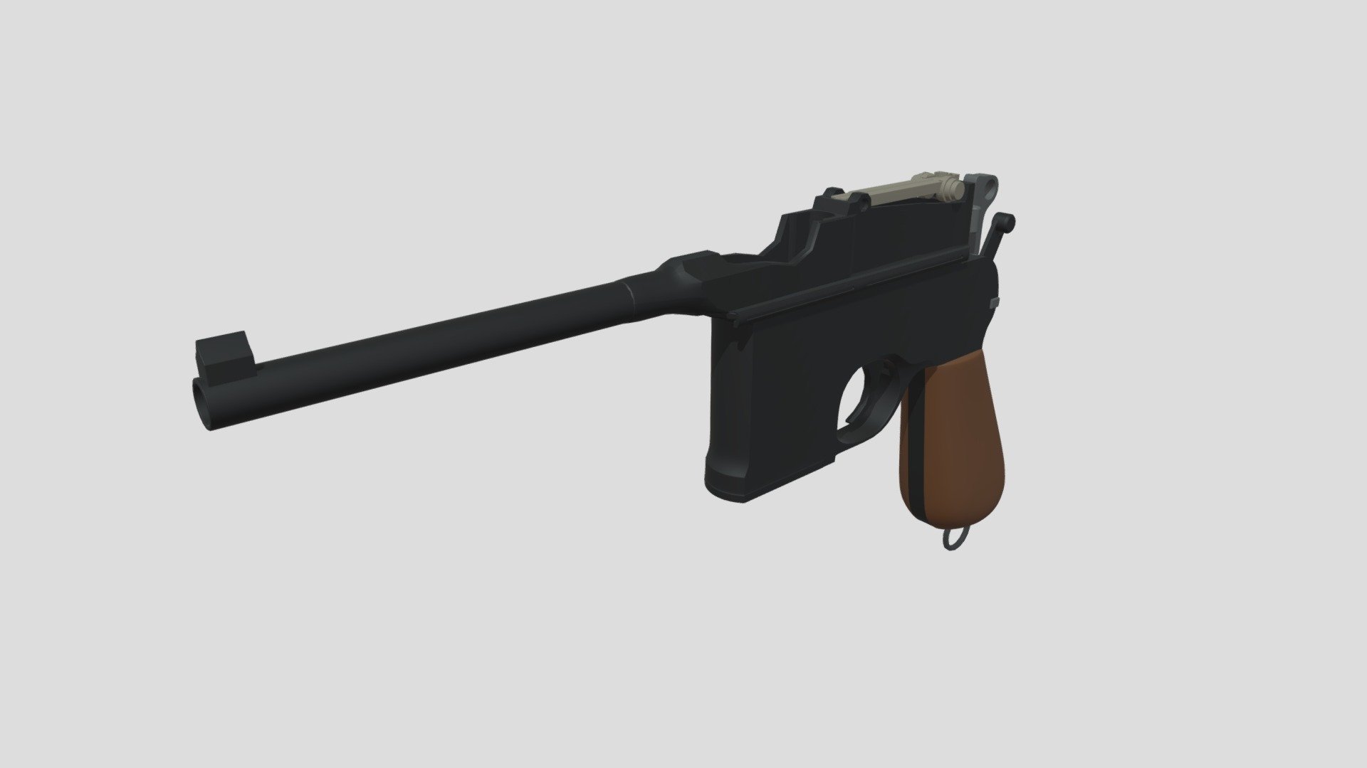 Mauser C96 - WW2 German Gun - 3D model by Alessio Bruzzone ...