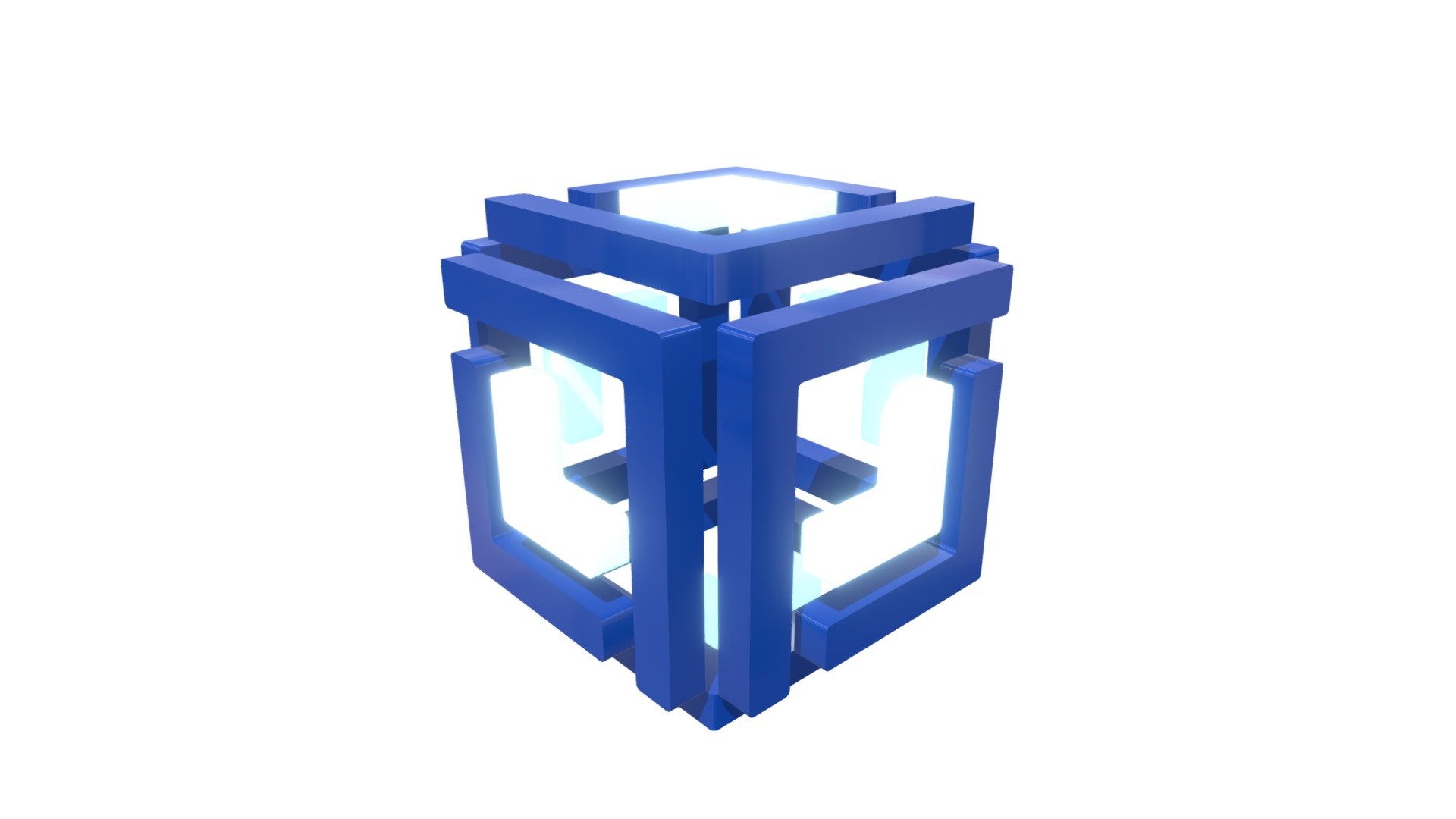 Open Blue Cube_V2 - 3D model by jstabe [b53fc56] - Sketchfab