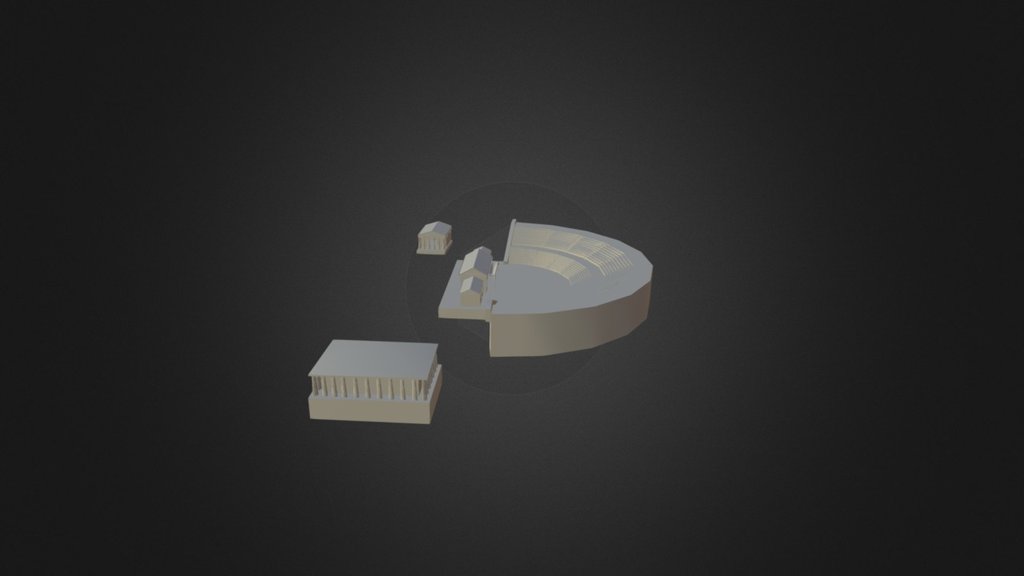 Greek Theater - Acropolis - 3D model by The Hub @ Colgate University ...