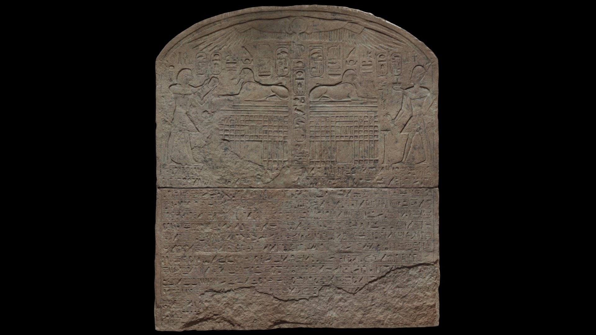 Dream Stela of Thutmose IV (Reproduction) - Download Free 3D model by ...