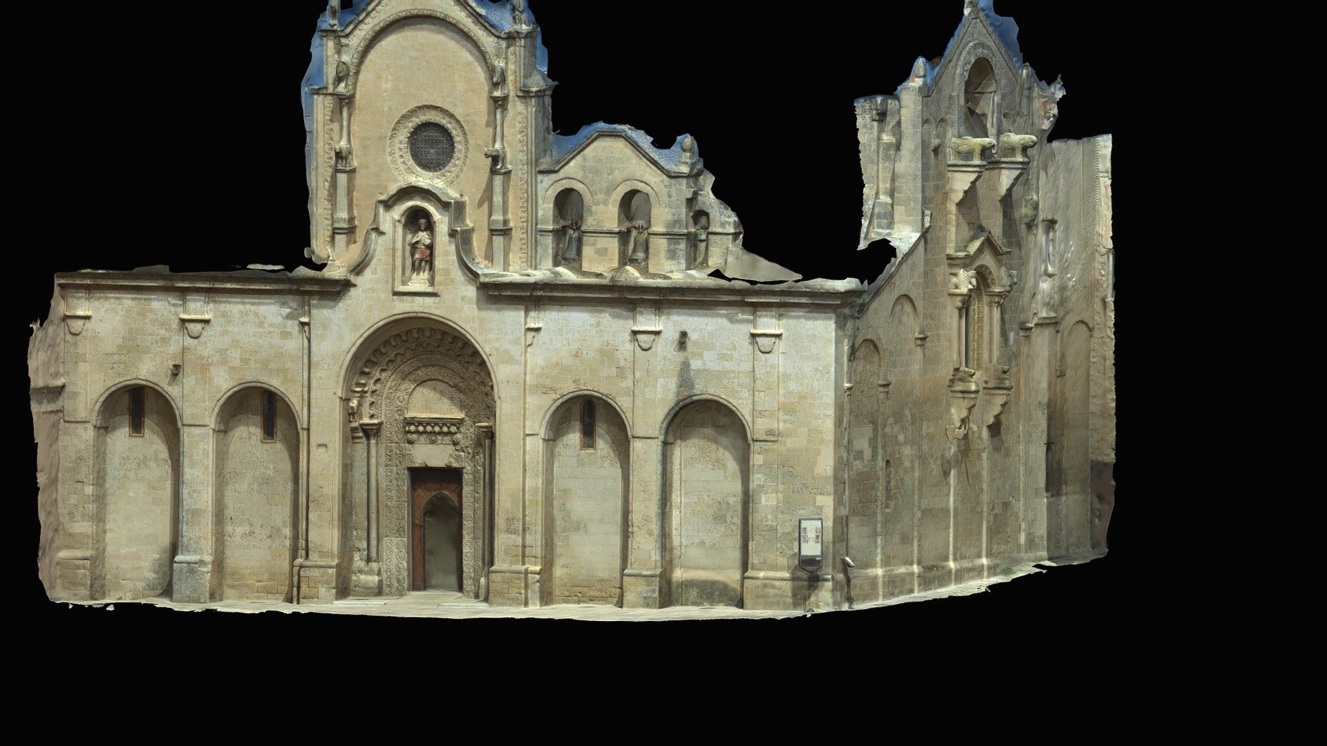 Matera façade église St. Jean-Baptiste - 3D model by DominiqueAllios ...