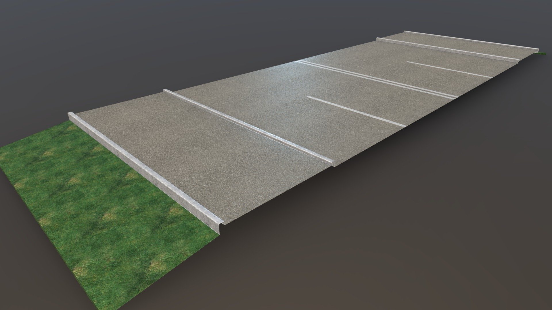 Edge Road Block Baked - 3D model by idmental [b543fd5] - Sketchfab