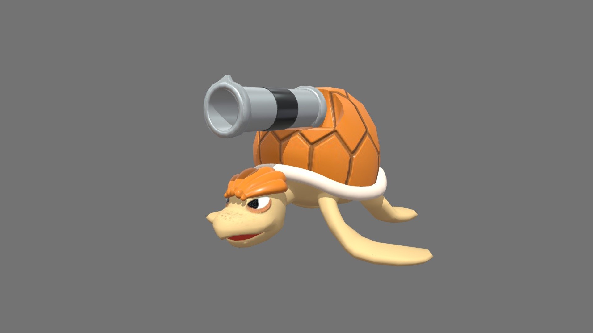 Sea turtle cannon - 3D model by 3DK.Duangjai.ka (@duangjai1999 ...