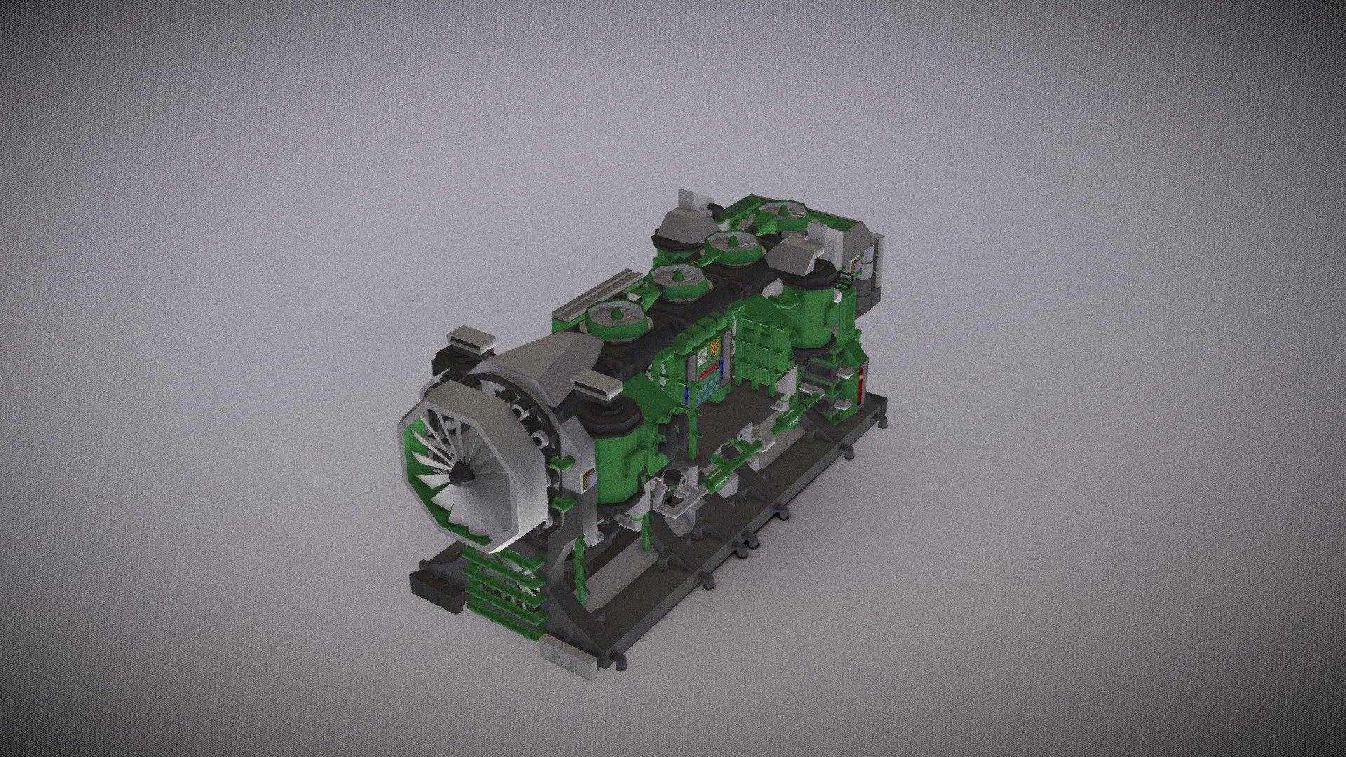 Flix Inc Marine Engine 72% Efficient - 3D model by OperatorFlix ...