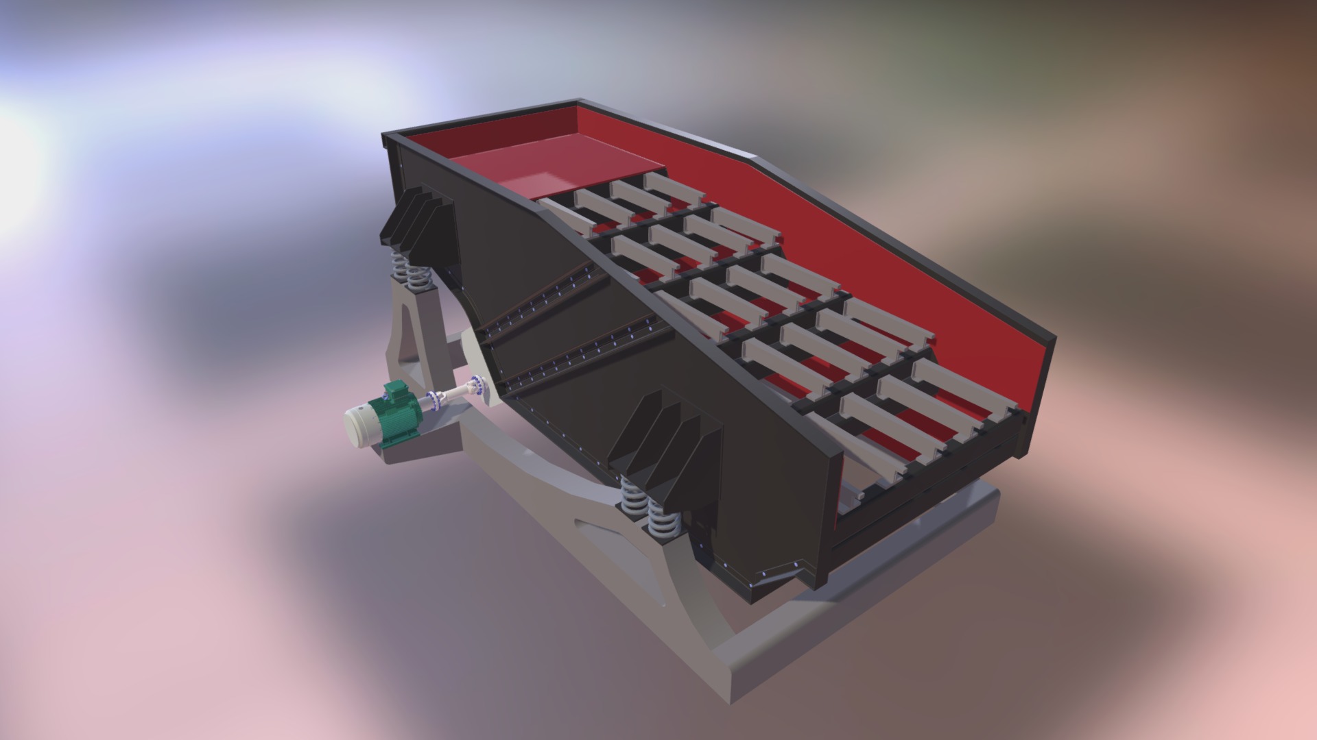 AViTEQ Vibrating GRIZZLY Screen - 3D model by AViTEQ Vibrationstechnik ...