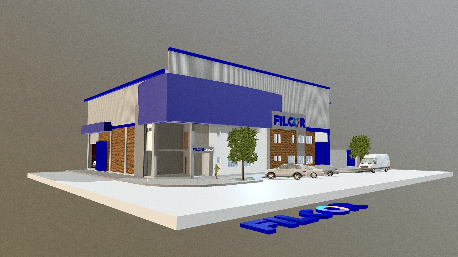 Depoósito Filcor Colectora ruta 11 - Download Free 3D model by Hector ...
