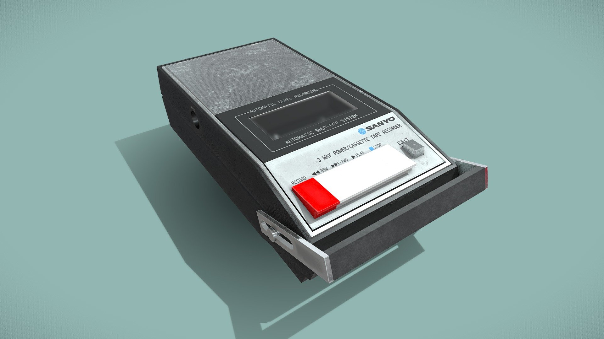 Sanyo Tape Recorder - 3D model by Topazure [b54a755] - Sketchfab