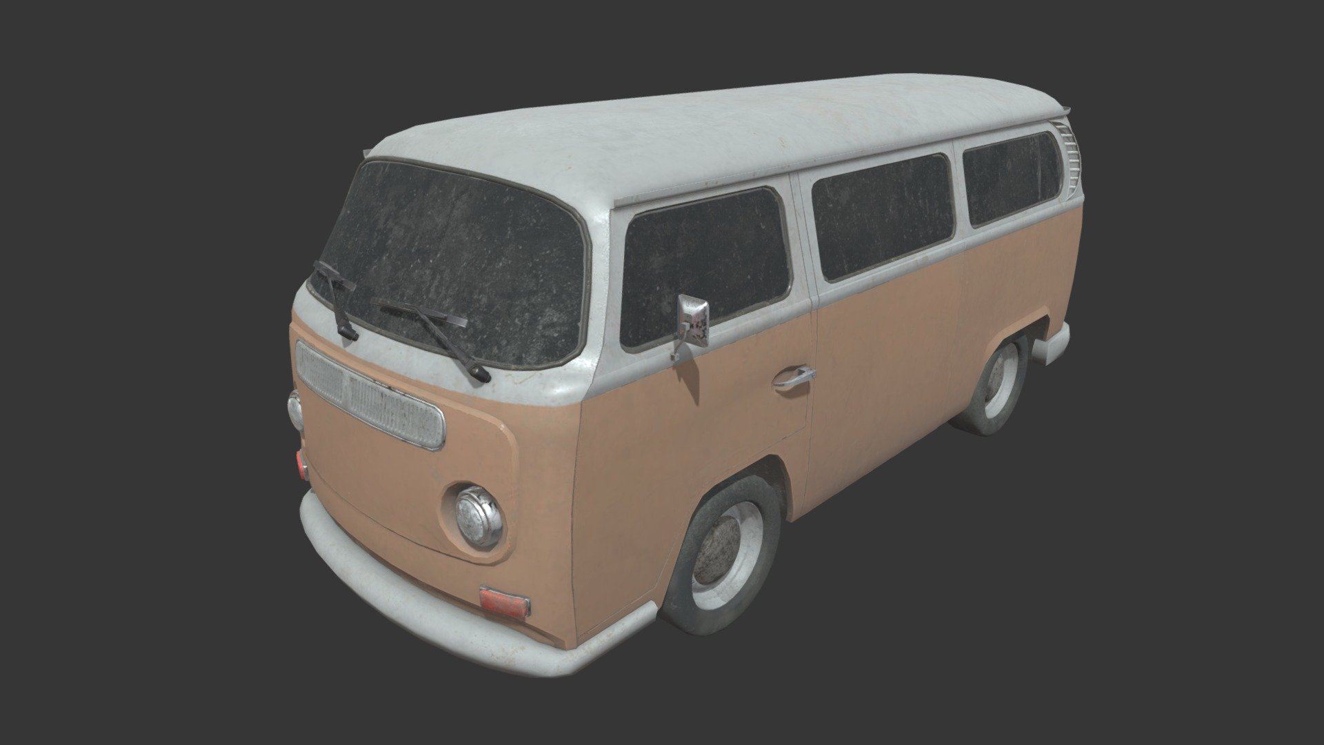 Old and Dusty Minibus - Low Poly - 3D model by Bayu Valentino (@bayuv ...