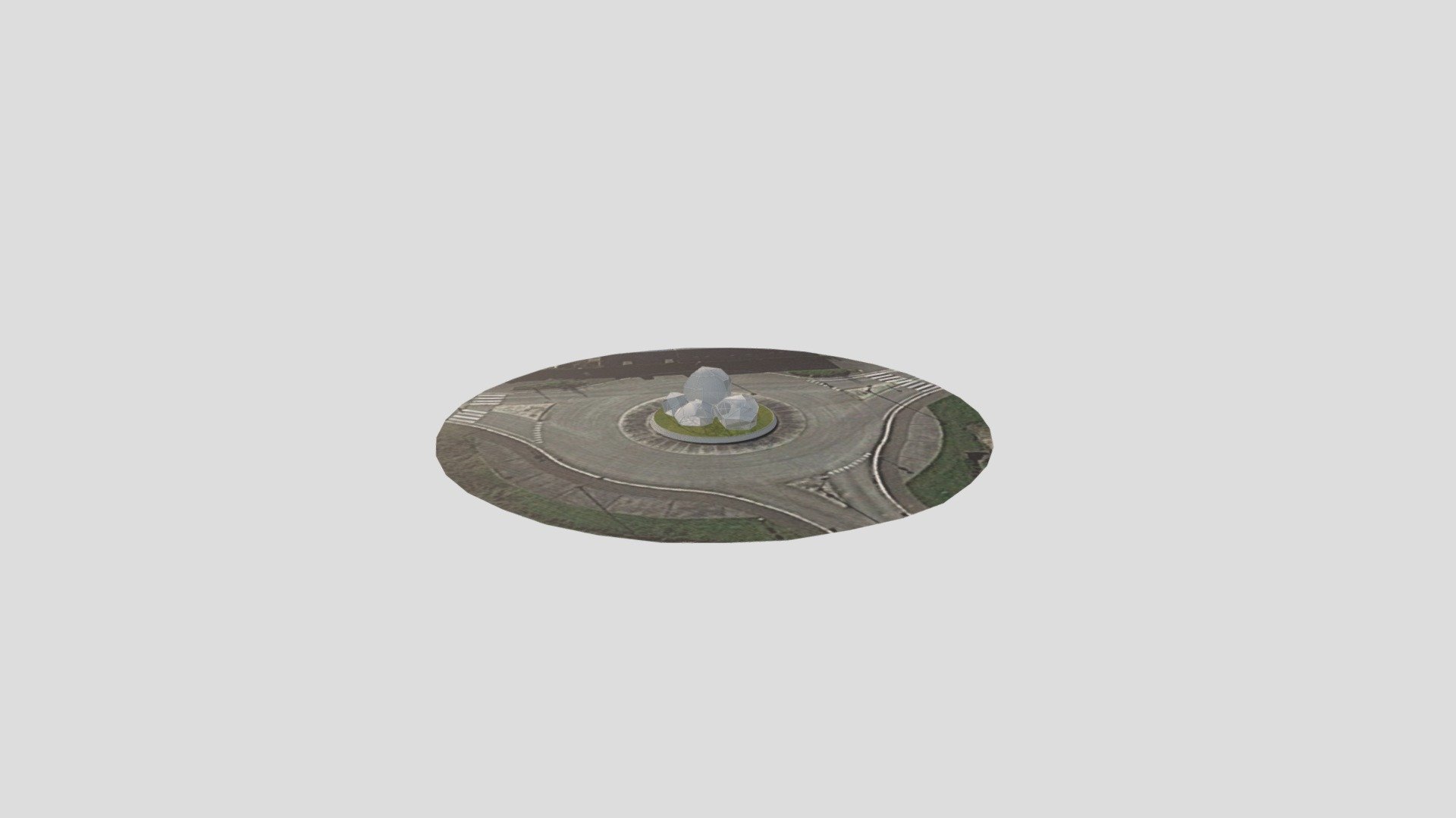 Amenagement rond-point - 3D model by Exmyza [b54e787] - Sketchfab