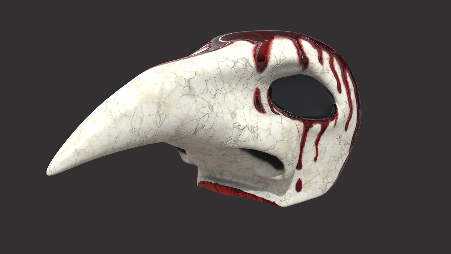 Demented Mask - Bloody - 3D model by Tiyshen [b54f1bf] - Sketchfab