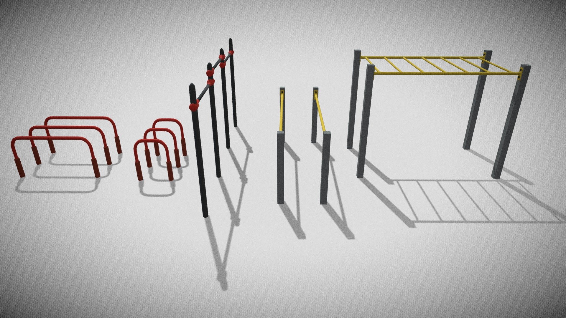 simple low poly calisthenics - Download Free 3D model by lupas (@ivan ...