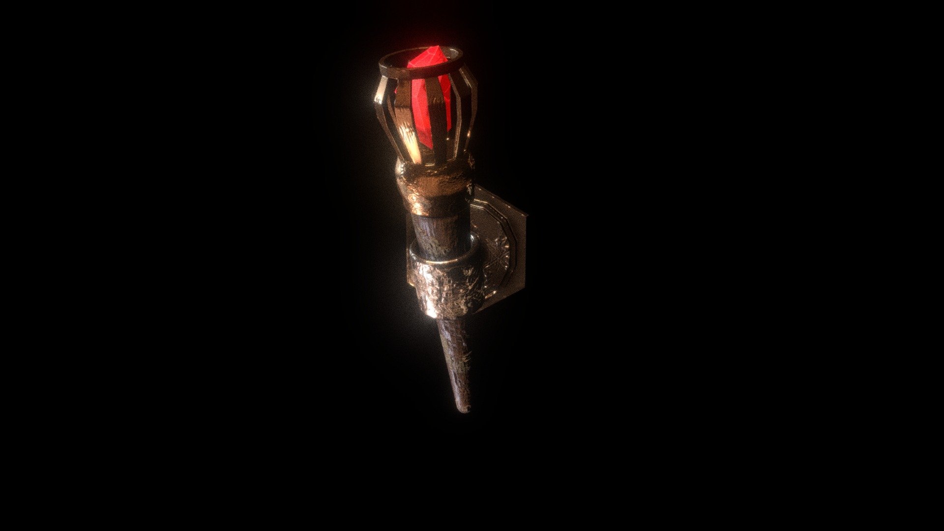 Crystal Torch - 3D model by TomStanikowski [b555bdd] - Sketchfab