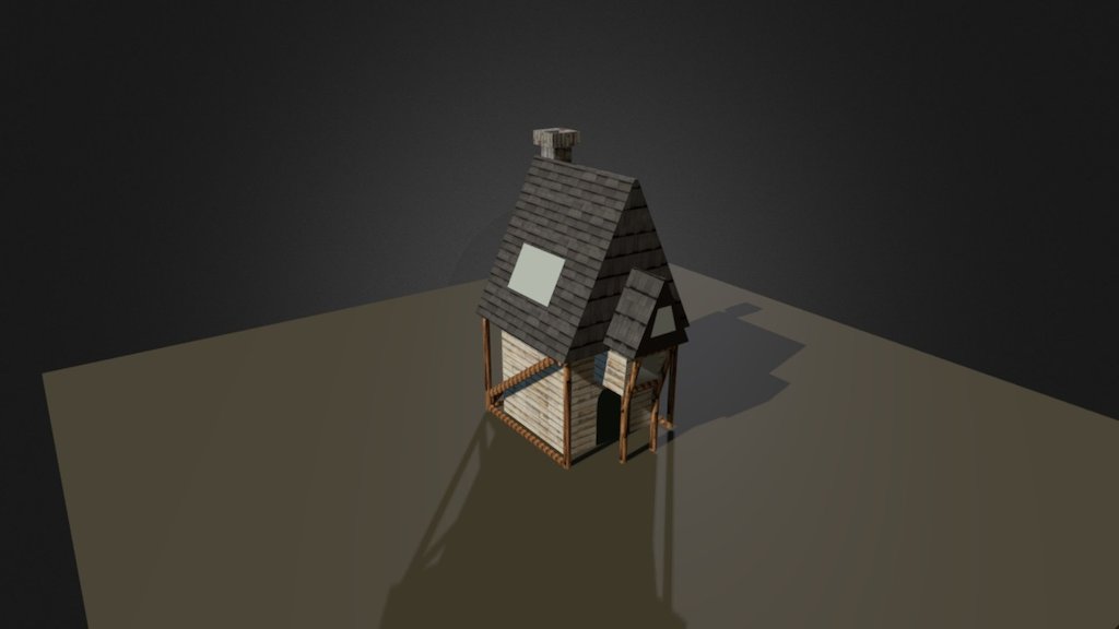 Medieval House - 3D model by Nathan Choo (@NathanChoo) [b557bc3 ...