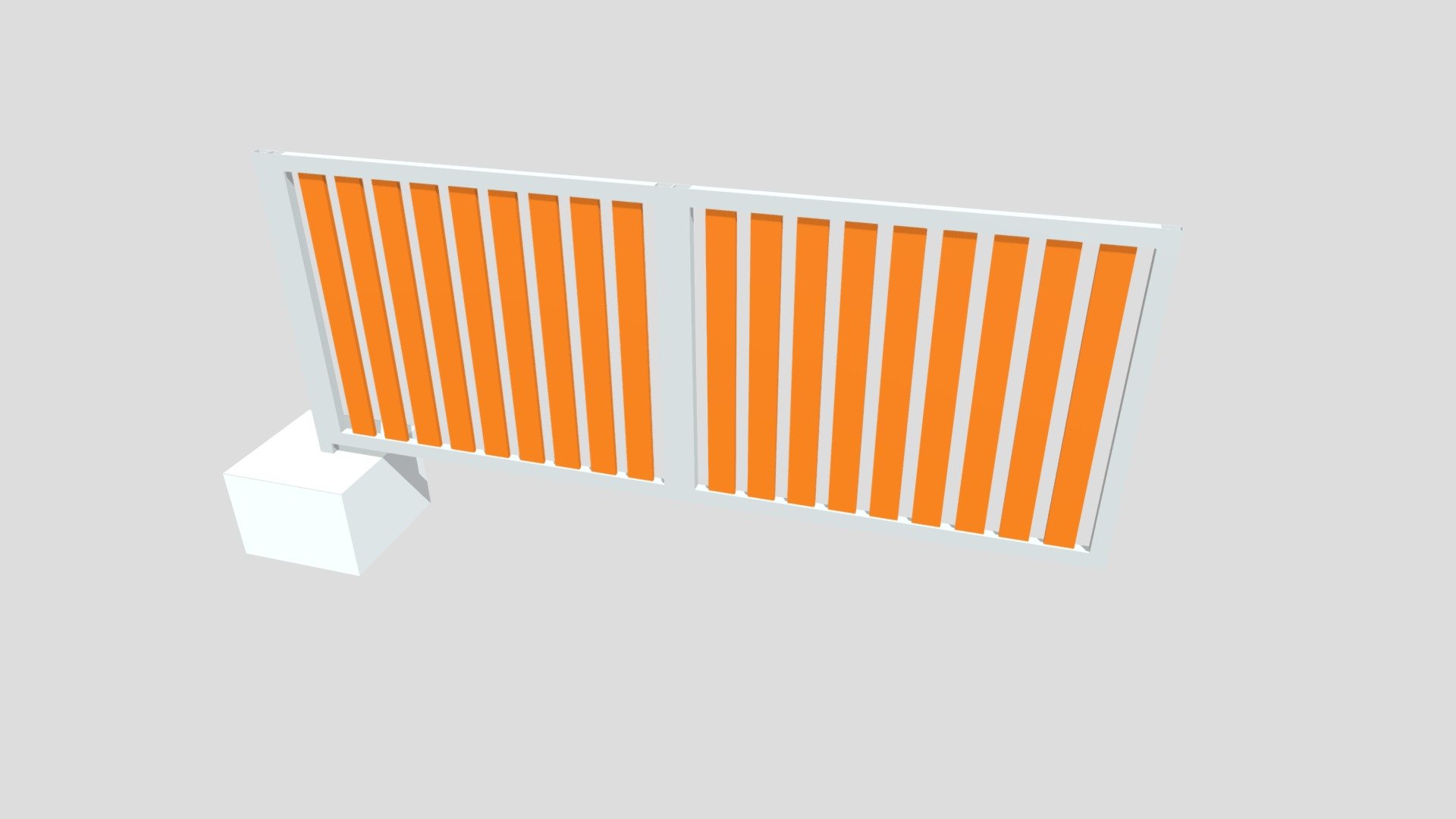 Steel-Timber Gate In Amiantos 3D - Download Free 3D model by MA StruTec ...