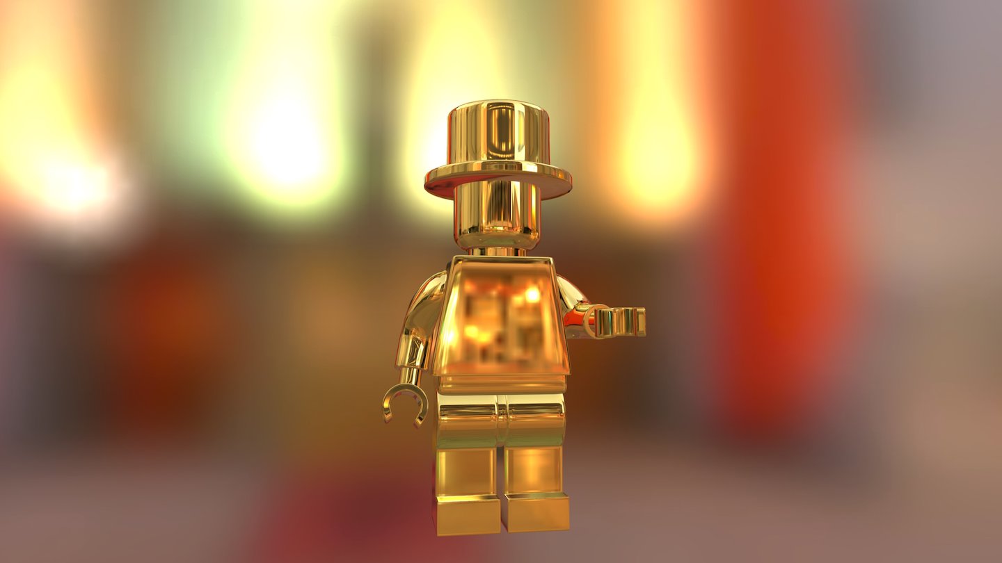Golden Lego Model - 3D model by Sergio (@Sergioo98) [b55b924] - Sketchfab