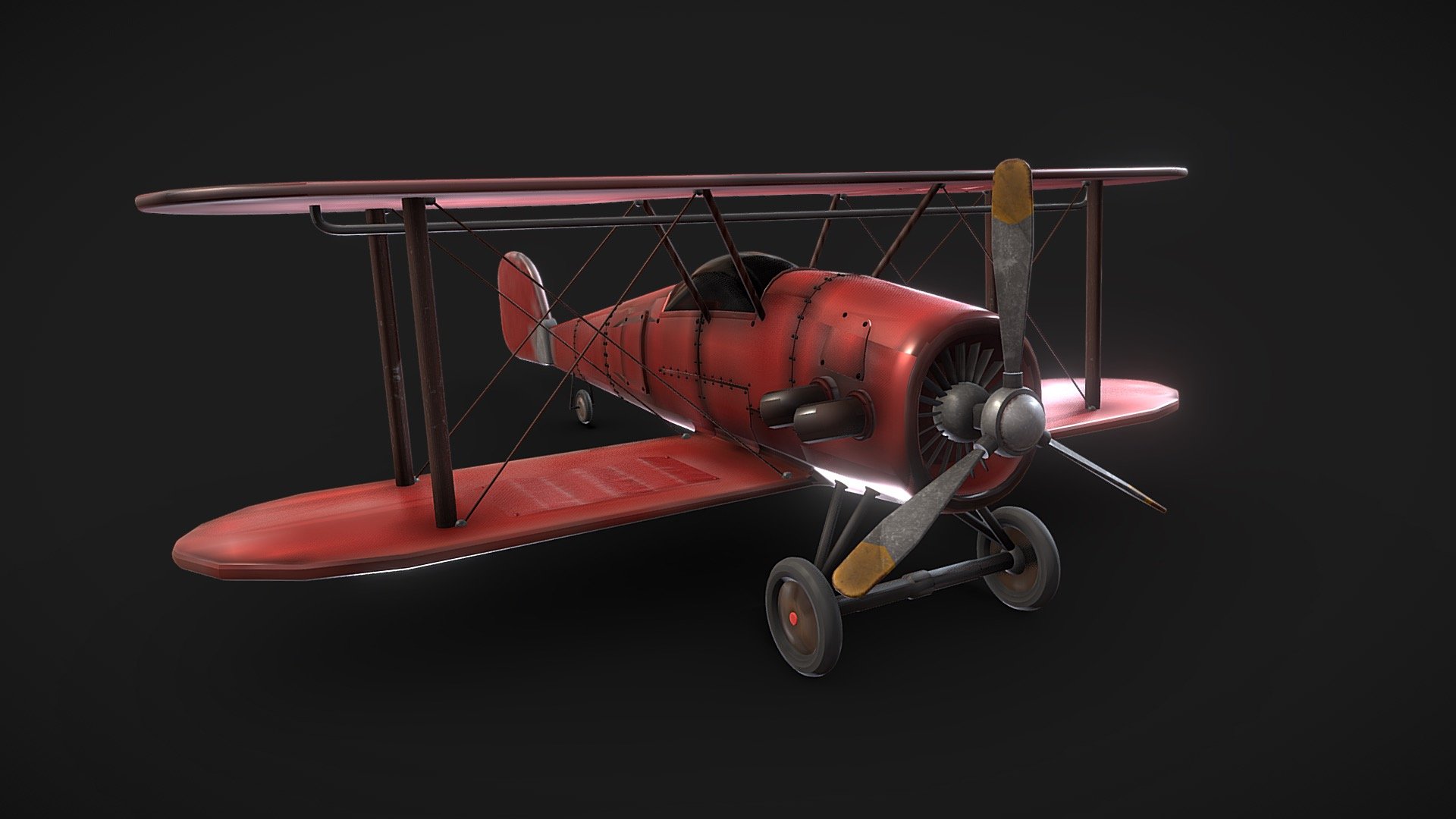 rusty old Biplane - Download Free 3D model by Schwaeli [b55ce64 ...