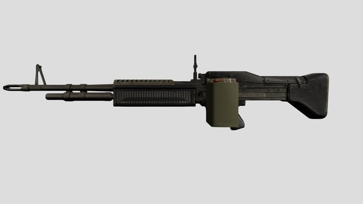 Machine-gun 3D models - Sketchfab