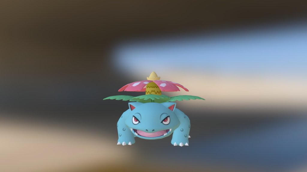 Venusaur - 3D model by Edward Holmes (@edward.holmes) [b55dbf5] - Sketchfab