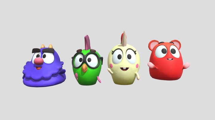 Teletubbies 3D models - Sketchfab
