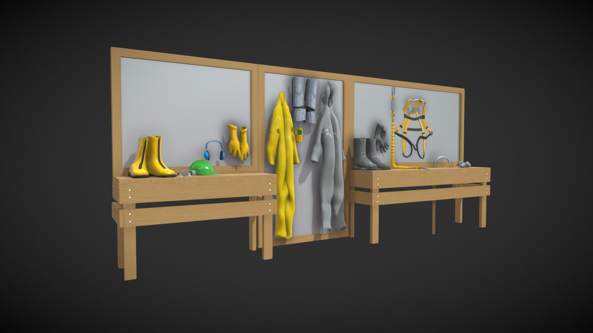 PPE DESK AND PEG BOARD SET - 3D model by The Learning Network ...