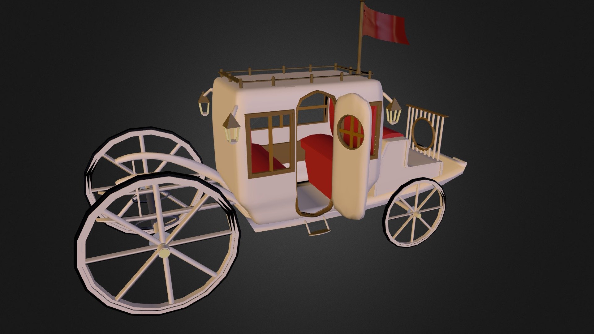 Carriage - 3D model by Christopher (@Chriss) [b56202f] - Sketchfab