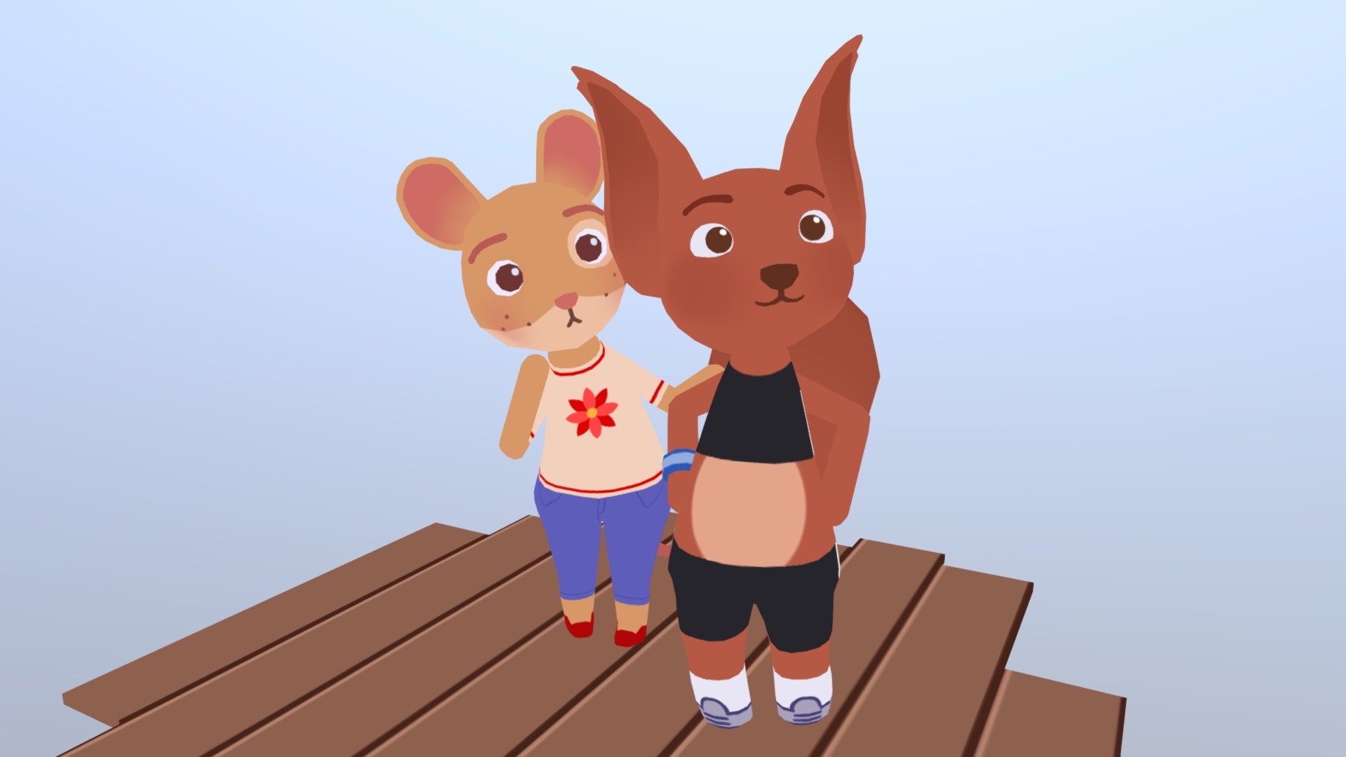 Volumique - Mouse & Squirrel - 3D model by Julie Mizreh (@JulieMizreh ...